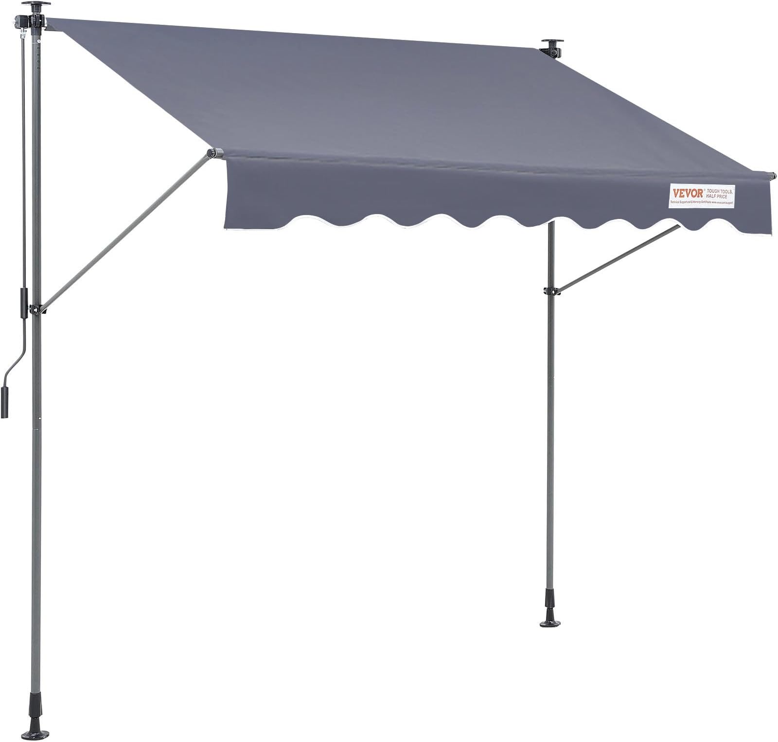 Amazon.com : AECOJOY 13'×8' Manual Retractable Awning Sun Shade Patio ...