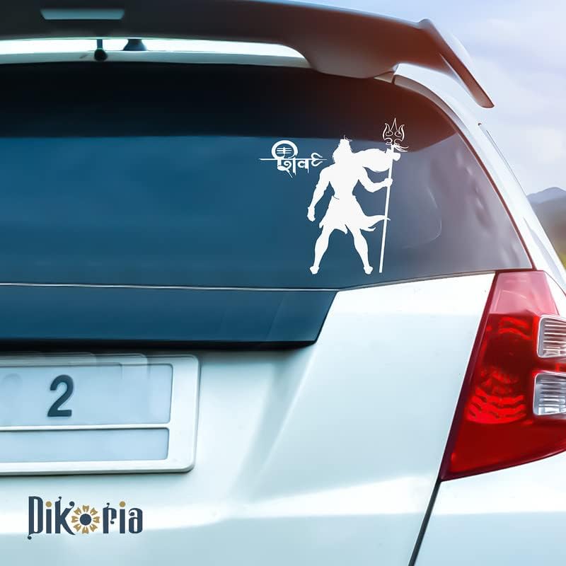Dikoria Shiva Car Sticker, car Stickers for Car Exterior, Glass, Wall ...