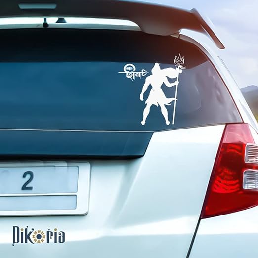 Dikoria Shiva Car Sticker, car Stickers for Car Exterior, Glass, Wall ...