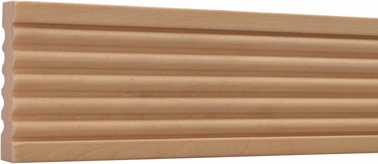 Amazon.com: 819-4FTWHW Unfinished White Hardwood Reversible Fluted ...