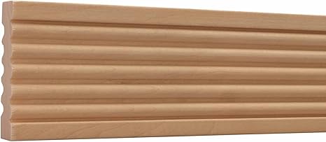 Amazon.com: 819-4FTWHW Unfinished White Hardwood Reversible Fluted ...