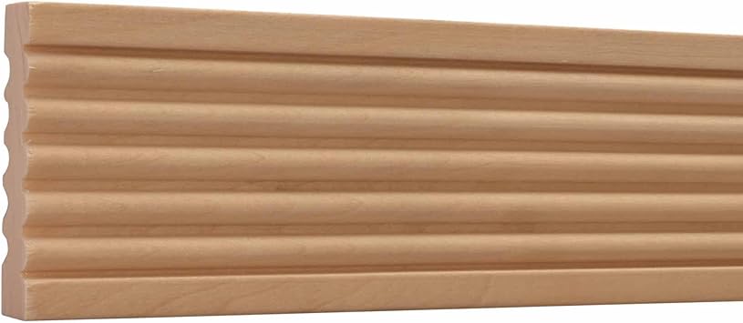 Amazon.com: 819-4FTWHW Unfinished White Hardwood Reversible Fluted ...