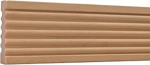 Amazon.com: 819-4FTWHW Unfinished White Hardwood Reversible Fluted ...