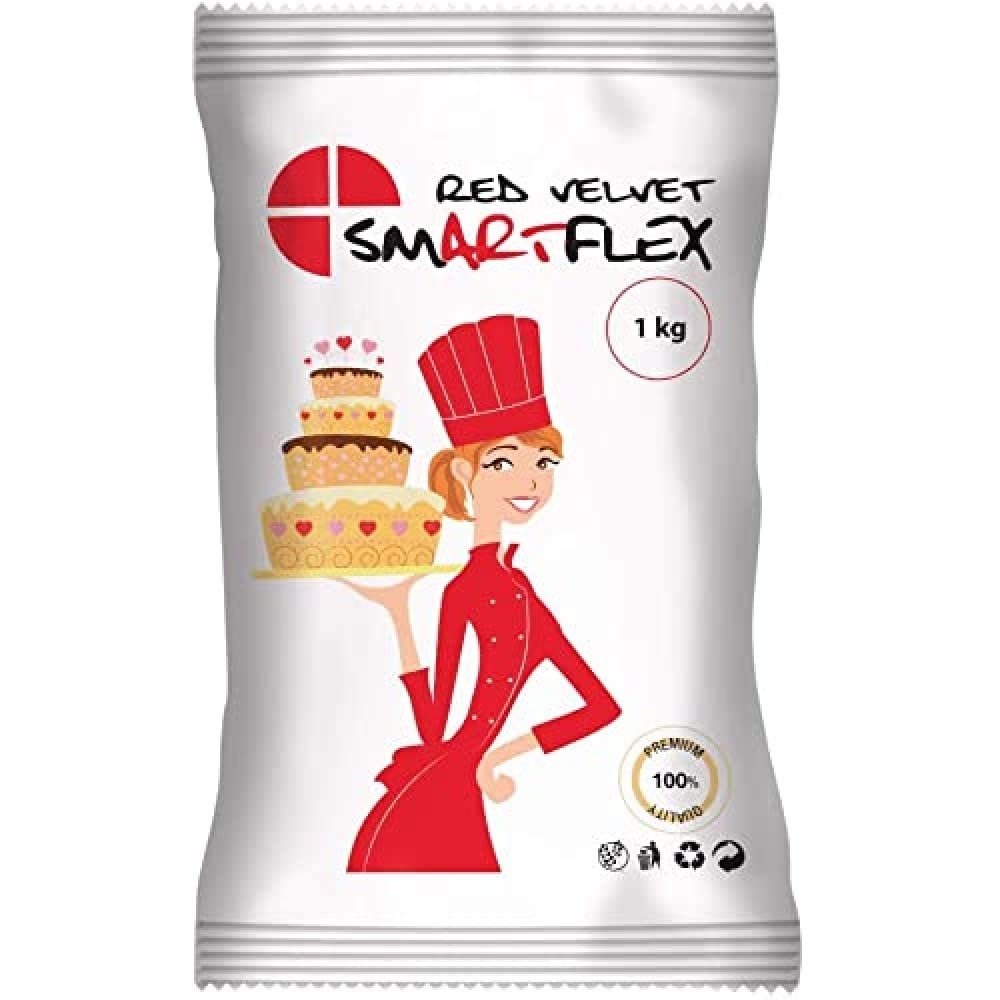 SmartFlex Fondant Red Velvet 1kg : Amazon.co.uk: Grocery