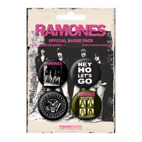 The Ramones - Merchandise - 4 Piece Button / Pin Set (1.5" Each ...
