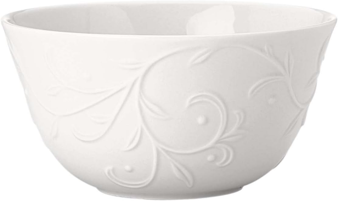 Amazon.com: Lenox Opal Innocence Carved Fruit Bowl, 0.65 LB, White ...