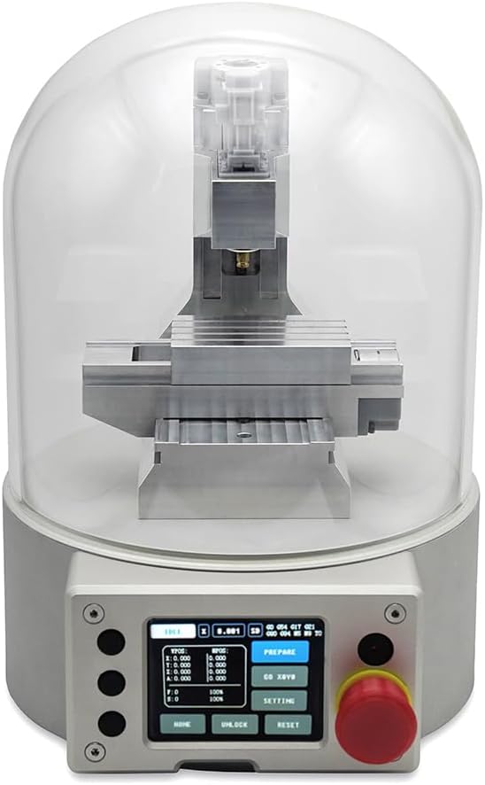 Ultra Mini Desktop CNC Machine with Enclosure, 3th Axis, G-Code Control ...