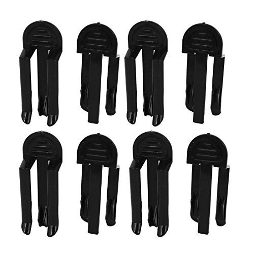 Alcoa Prime8 Pcs Black Plastic Dustbin Garbage Basket Waste Can Trash ...