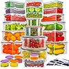 Amazon.com: RockBerry 50 Pcs Large Food Storage Containers with Lids ...