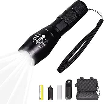Nova Torch LED Rechargeable Flashlight Adjustable Focus Handheld ...
