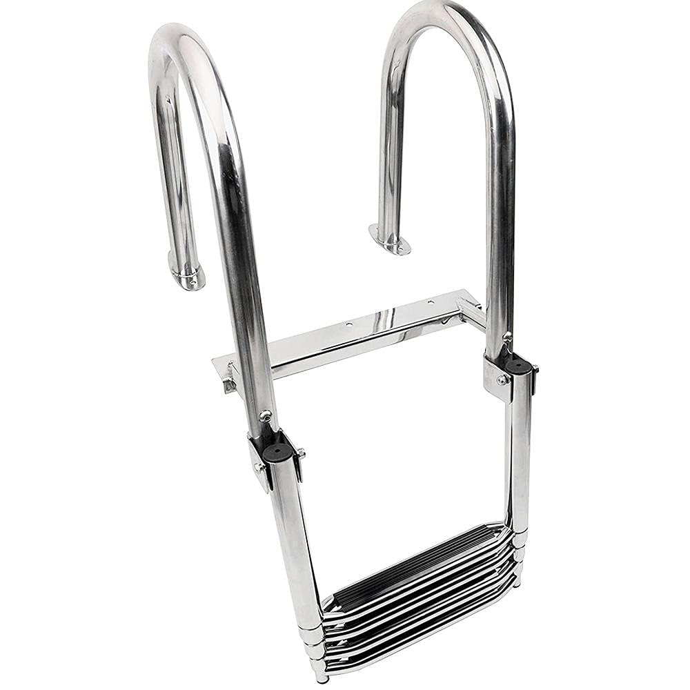 Buy Boat Ladder, Telescoping Rear Entry Pool Ladder with Inboard ...