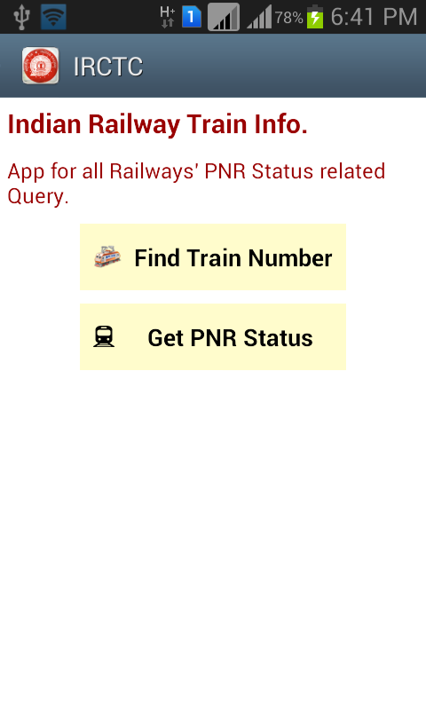 Indian Rail PNR Status:Amazon.in:Appstore for Android