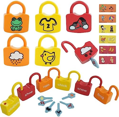 Kids Learning Locks with Keys Matching & Sorting Montessori Educational ...