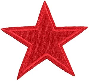 Amazon.com: 5pcs Little Red Star Embroidered Patches Iron on Cartoon ...
