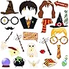 Amazon.com: GeRRiT 25 Pcs Magical Wizard Decorations Photo Booth Props ...