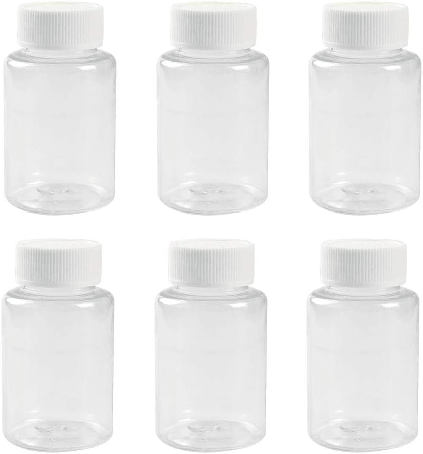 Amazon.com: 12PCS 100ml/3.4oz Clear Empty Plastic Pill Bottles Capsule ...