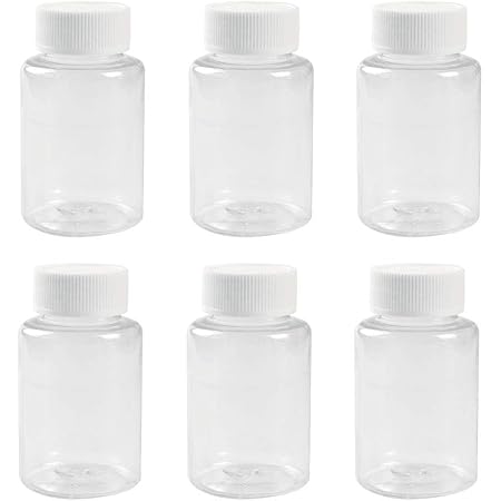 Amazon.com: Lamoutor 18Pcs Clear Pill Bottle Plastic Medicine Bottle ...