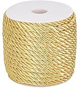 Amazon.com: PH PandaHall 59 Feet 5mm Yellow Twine Rope - 3 Braided ...