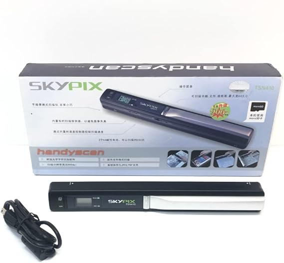 Skypix TSN410 8GB TF Card Mini Portable Handheld Scanner Cordless ...