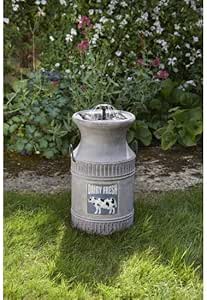 Milk Churn Traditional Water Feature With Water Tablets : Amazon.co.uk ...