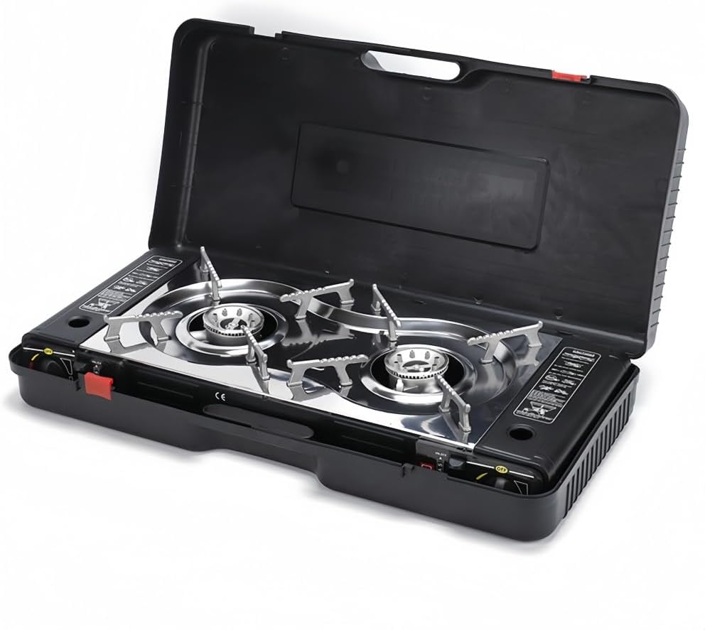 Amazon | Deerouキャンプ用コンロ【2025新登場】カセットガスコンロ アウトドア ポータブル ガスコンロ 小型携帯 耐風 火力調節 コンパクト ワンピースカセットカード磁気 ...