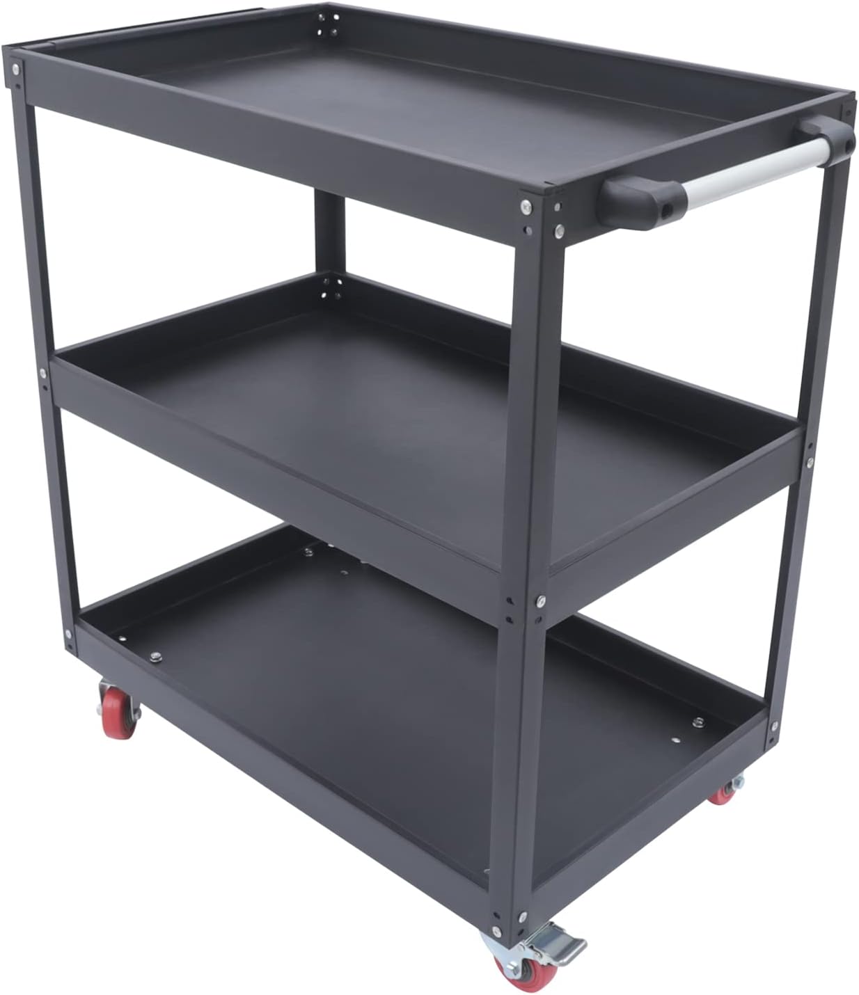 Amazon.com: Rolling Cart 3 Tier Tool Carts with Wheels Heavy Duty Steel ...