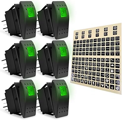 Amazon.com: Gebildet 4pcs 12V 24V 20A Waterproof Rocker Toggle Switch ...