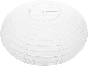 Ciieeo 1pc White Paper Lamp Shades Oval Foldable Lampshades Chinese ...