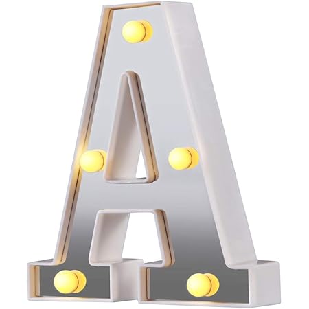 Amazon.com: MUMUXI LED Marquee Letter Lights 26 Alphabet Light Up ...