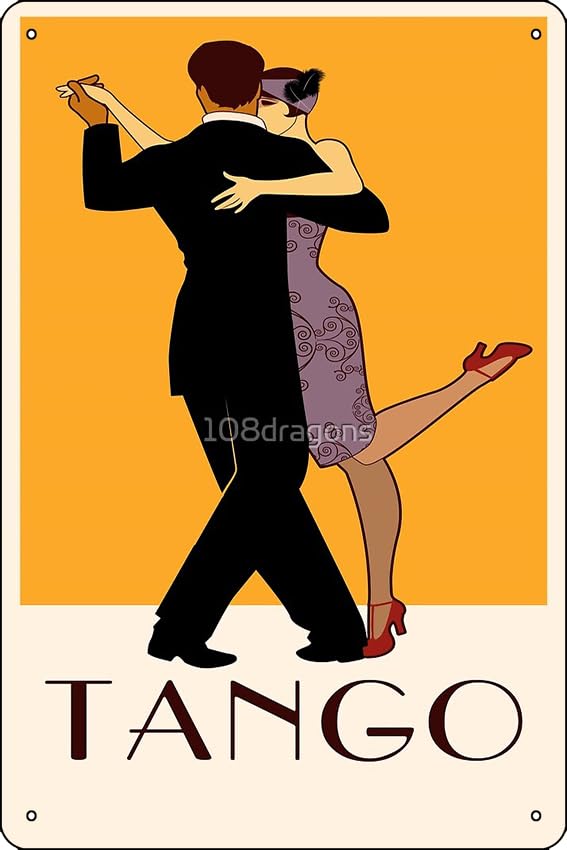 Amazon.com : Art Deco Argentine Tango A Dreamer`s Dance Vintage Retro ...
