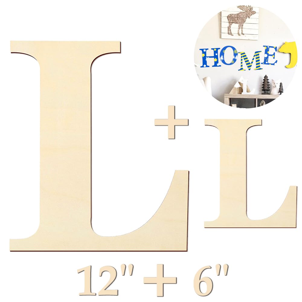 Amazon.com: Large Wooden Letters 12 inch Wood Letters for Crafts ...