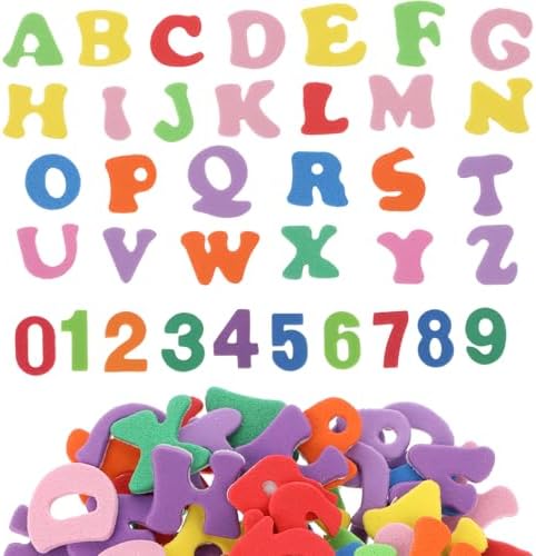 BOHUIZ 260Pcs Multicolor Alphabet Letter Stickers for Crafts, DIY ...