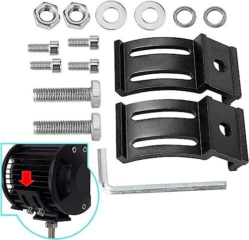 WOWLED 2 x Slide Mounting Bracket for LED Work Light Bar Lamp ...