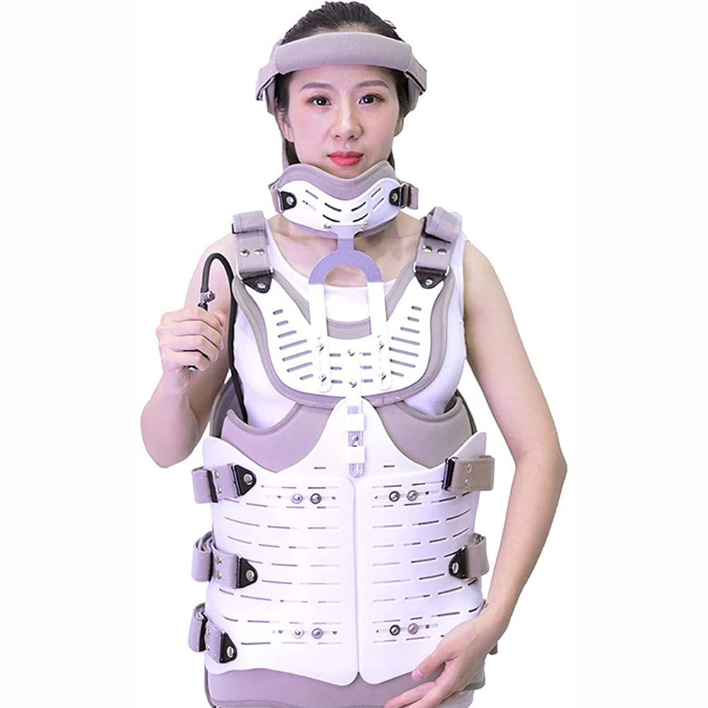 Buy KEDUODUO Adjustable head, neck and chest fixation brace, cervical ...