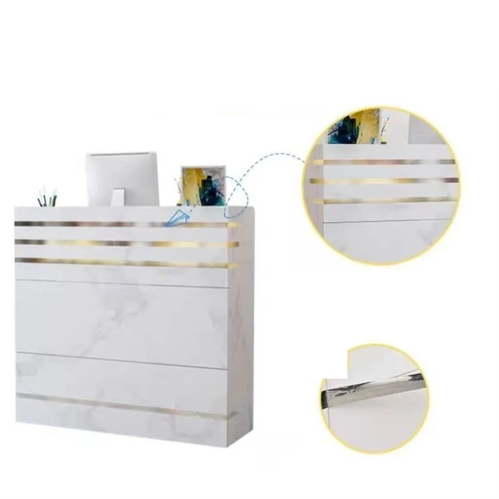 Aiebo Small Desk Cashier Shop Small Bar Beauty Salon Counter ...