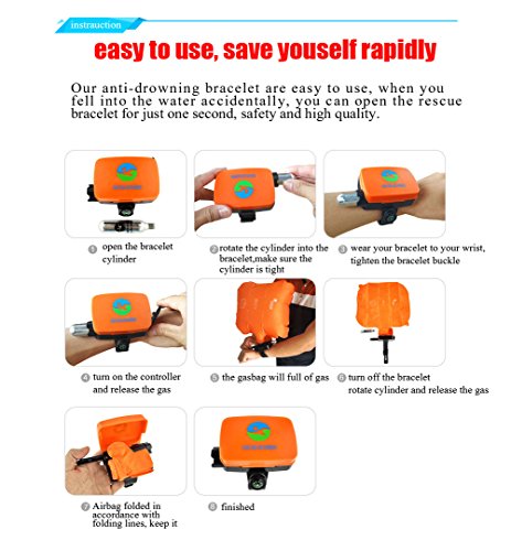 Swimming Life Saving Bracelet Anti Drowning Lifesaving Bracelet ...