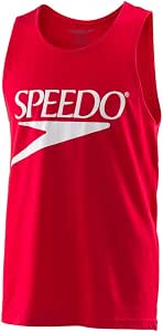 Amazon.com: Speedo Unisex-Adult Tank Top Sleeveless Vintage Crew Neck ...