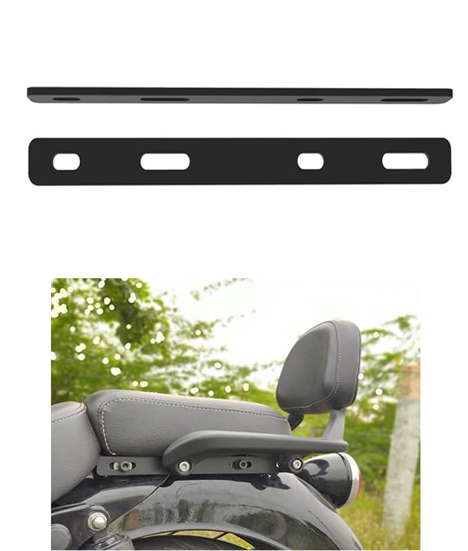 E-GENERIX® Adjustable Pillion Seat Back Rest Extender Black Color ...