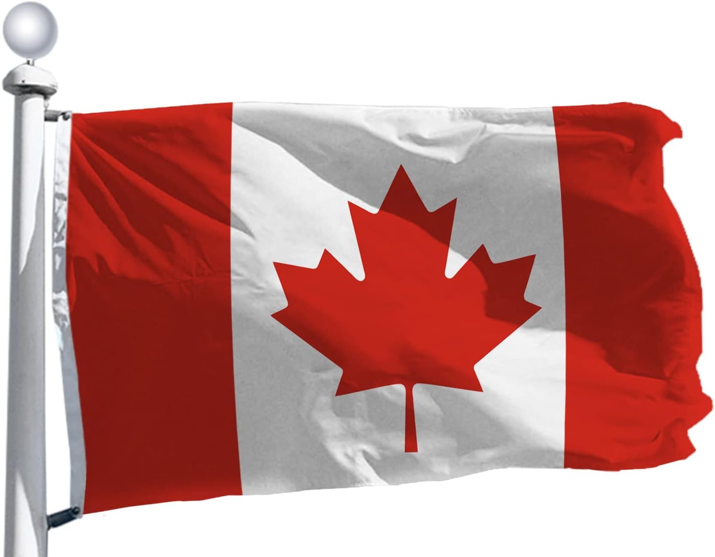 Canada Flag 3x6 Ft Thick Polyester 100D Outdoor Indoor- Vivid Color and ...