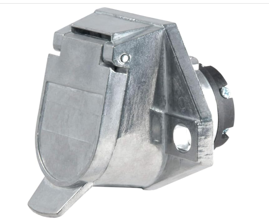 Amazon.com: TORQUE 7-Way Round Wiring Harness Vehicle-Side Socket, SAE ...