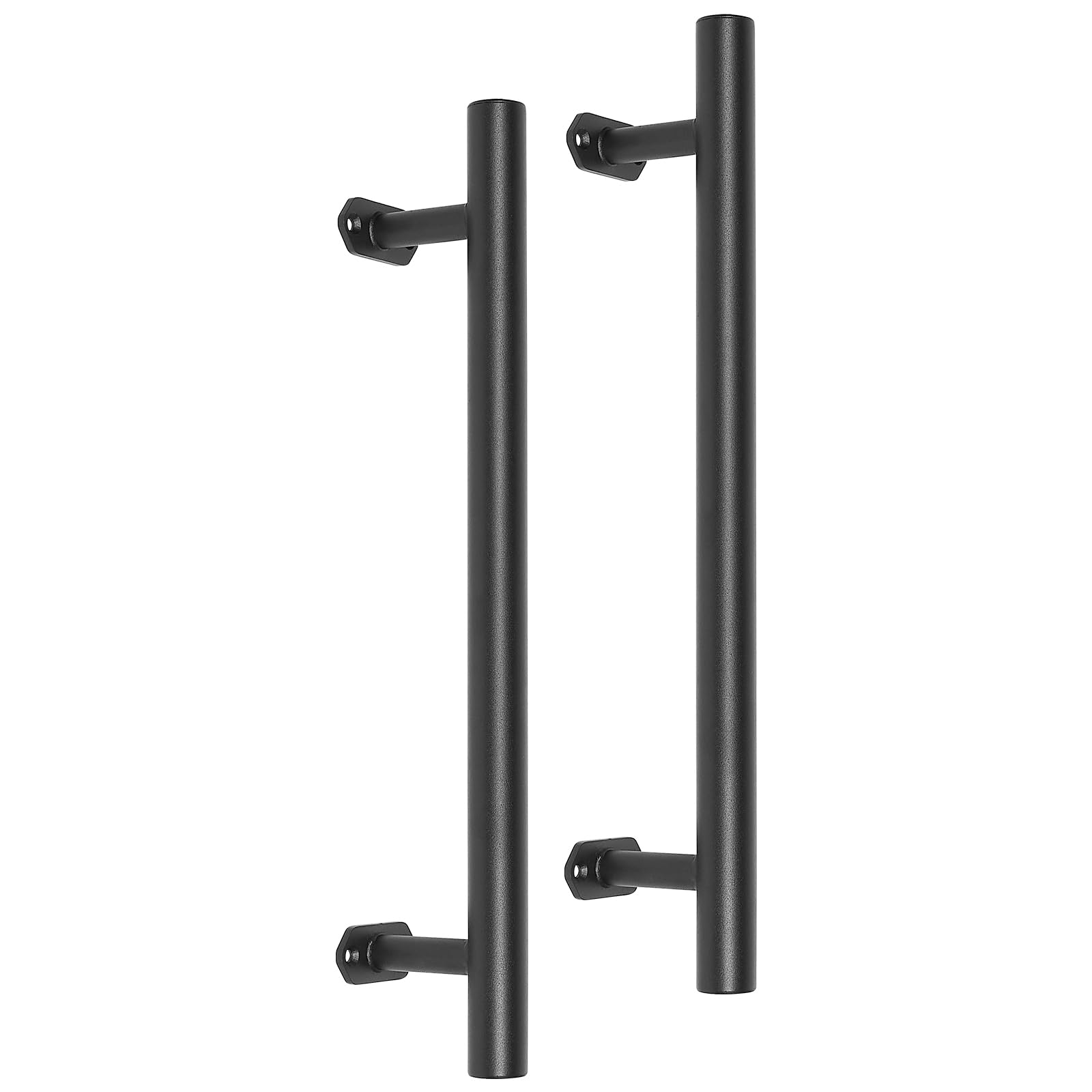 Amazon.com: Purife 16'' Black Iron Barn Door Handles 2 Pack, Metal Gate ...
