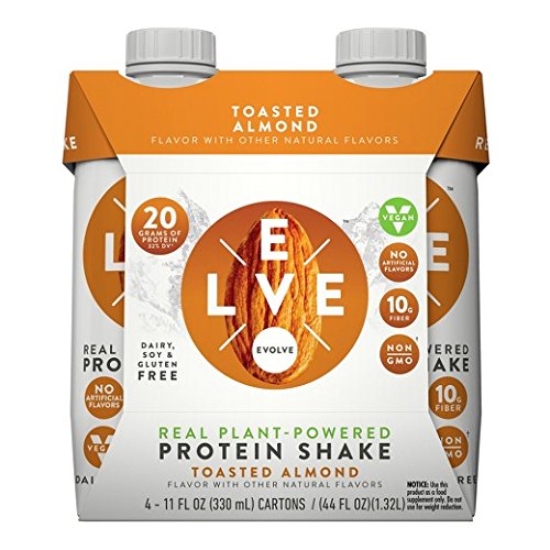 Amazon.com: Evolve Real Muscle Milk Plant Powered Protien Shake Toasted ...