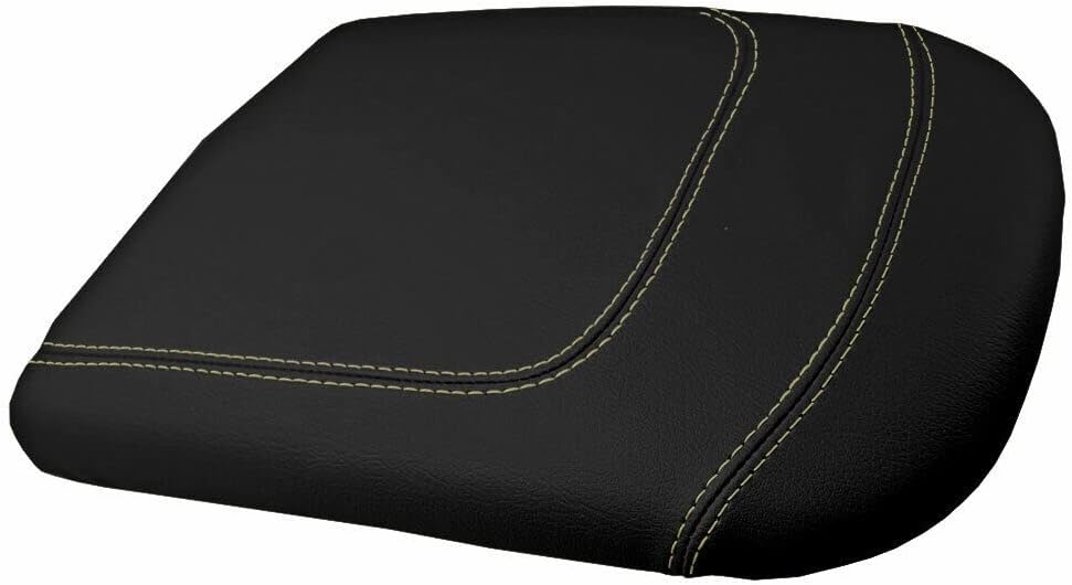 PVC Leather Console Lid Pull Over Cover Beige Stitch Made for Ford F150 ...