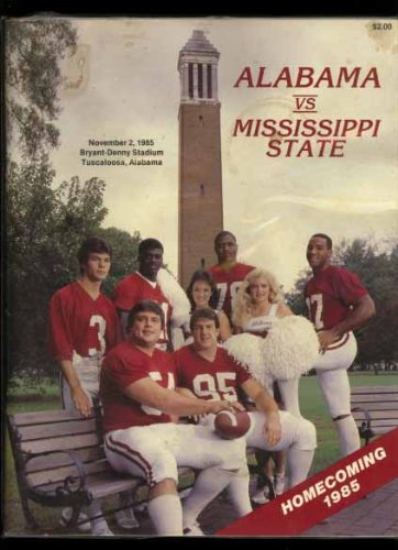 Football Game Program (1985) University of Alabama vs Mississippi State ...