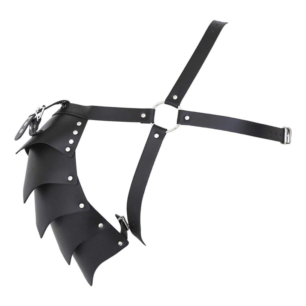 Buy Vybraa Mens PU Leather X Adjustable Chest Half Harness Body Harness ...