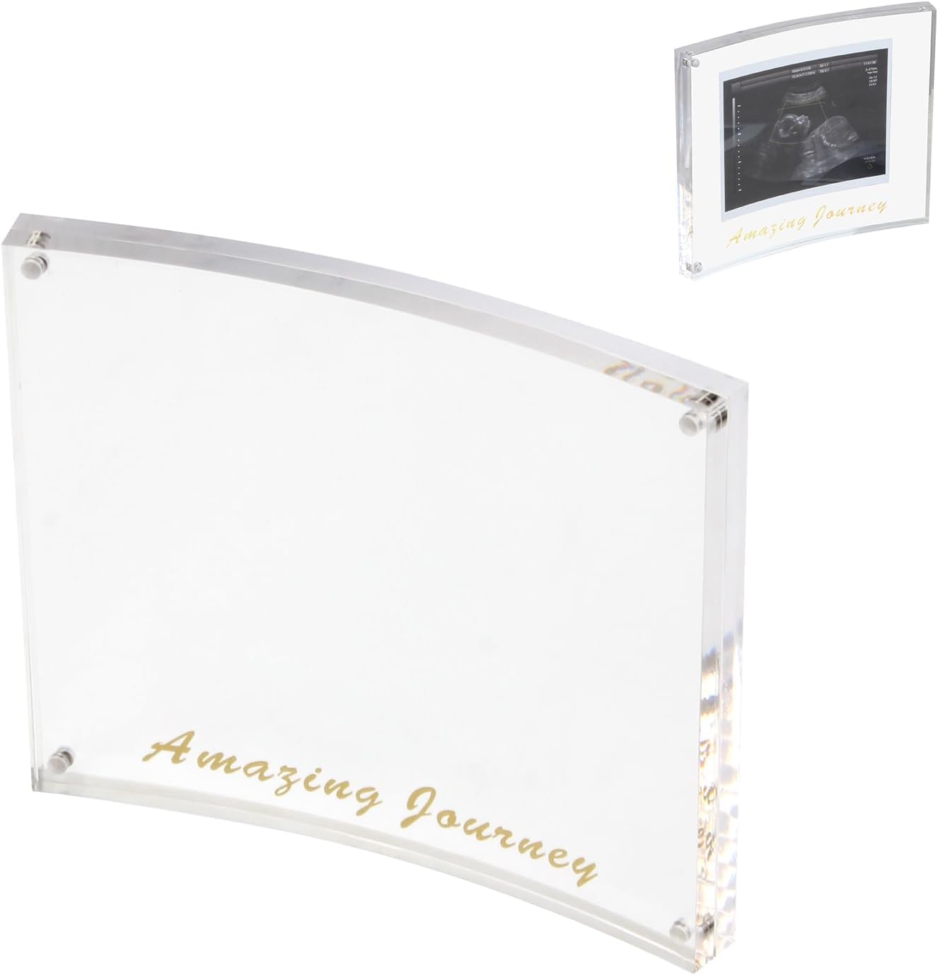Amazon.com - KCGANI Ultrasound Picture Keepsake Frames Stand, Curved ...