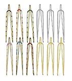 ・ブランド:VAMA・製造元:Vama Fashions・モデル:Clip on Brooch Pin・製造元/メーカー部品番号:Saree Pallu Pins・安全サリーピンメタルピン12個パック。最高品質のUデザインSadi Sari...