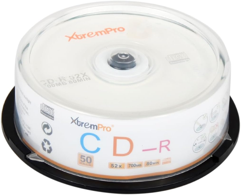 Amazon.com: Verbatim CD-R Blank Discs 700MB 80 Minutes 52x Recordable ...