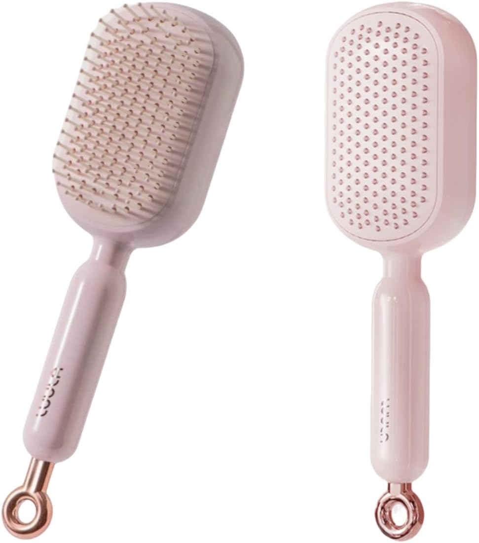 Self-Cleaning Air Cushion Comb – Hair Brush with Portable Travel Design ...