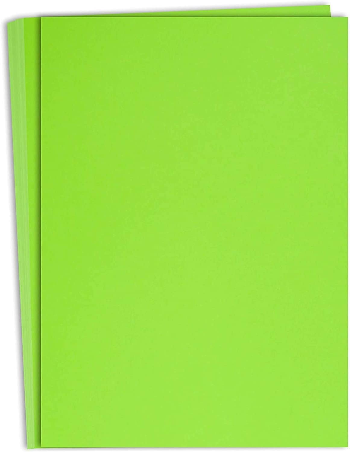 Snapklik.com : Colored Cardstock Paper 11" X 17" Lime Green Color Card ...